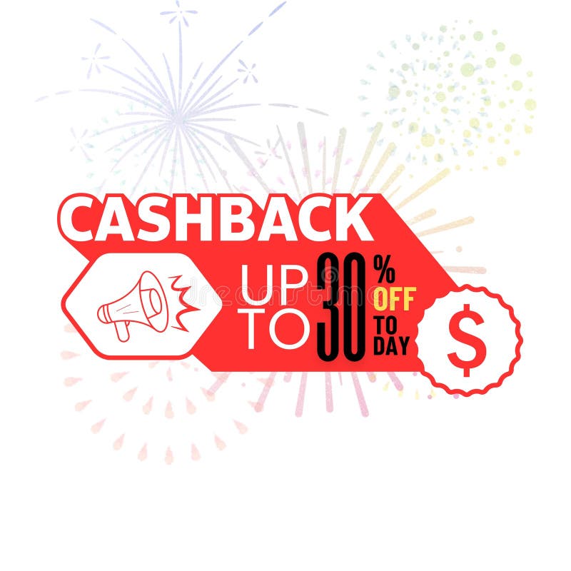 30 Cash Back Offer Poster for Local Business and Brand Stock ...