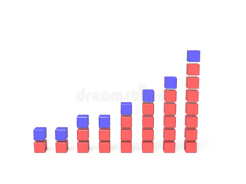 A Horizontal Bar Chart. Abstract Concept Representing Gradual Increase ...