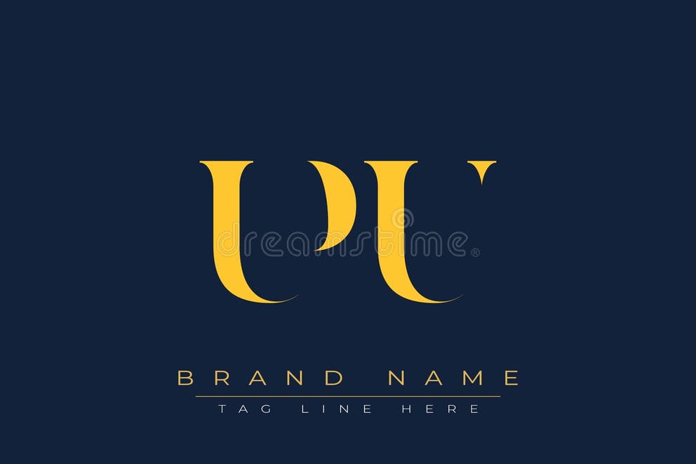 UPU Abstract Letter Logo Design Stock Vector - Illustration of alphabet ...
