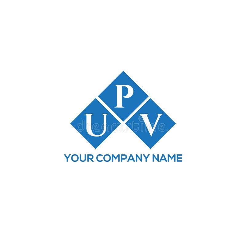 UPV Letter Logo Design on White Background. UPV Creative Initials ...