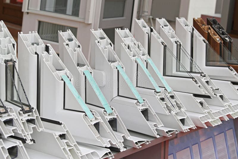 Upvc Cross Section stock image. Image of insulation - 125866595