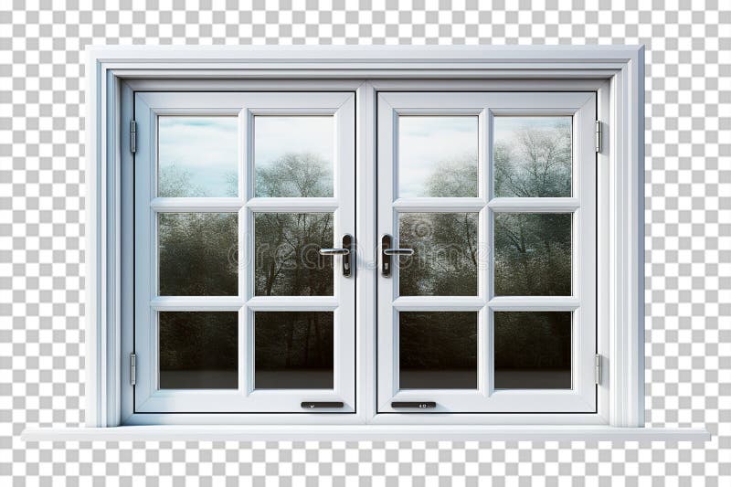 Upvc Top Hung Window on Transparent Background Stock Photo ...