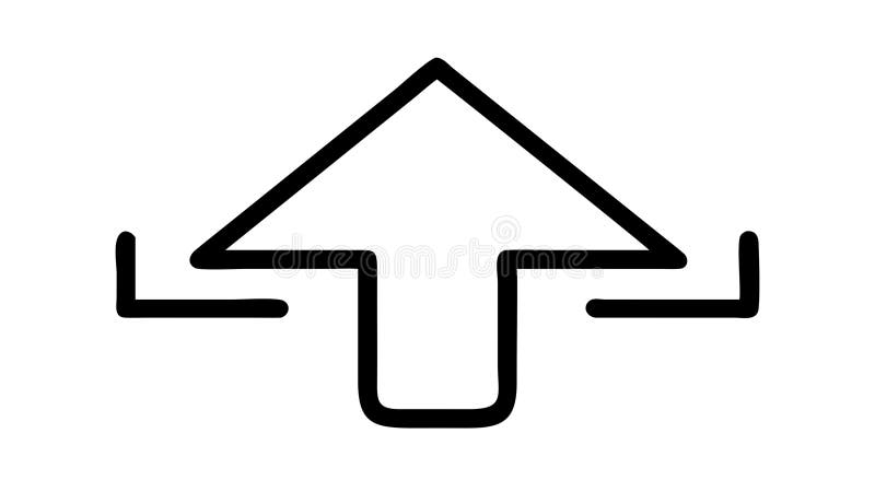 Upward Arrow Icon, Upload and Direction, Vector Design Generative AI ...