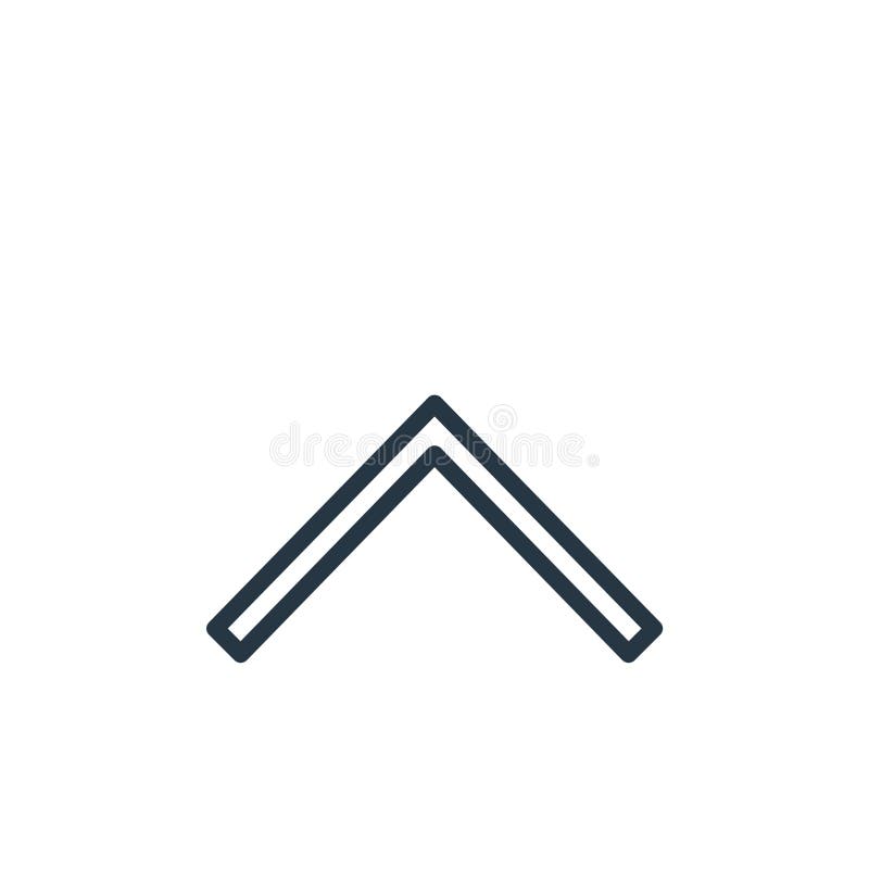 Upward Arrow Icon Vector from Arrow Concept. Thin Line Illustration of ...