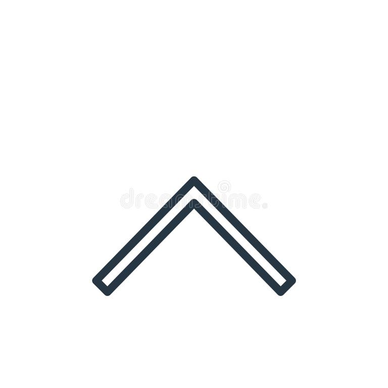 Upward Arrow Icon Vector from Arrow Concept. Thin Line Illustration of ...