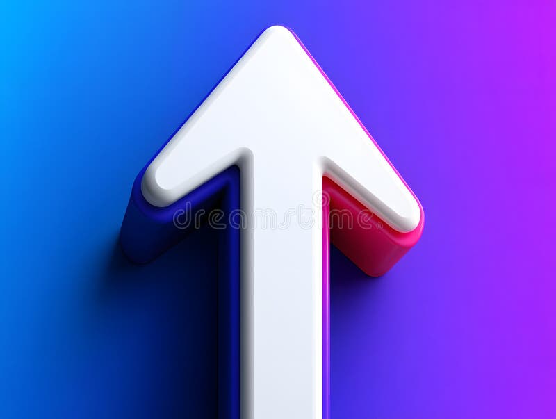 "Upward Arrow Vector: a Symbol of Growth, Progress, and Forward ...