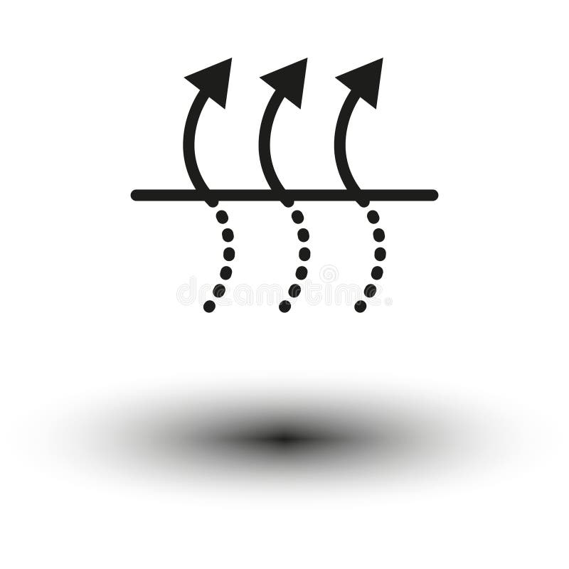 Upward Arrows with Dotted Path. Growth and Success Concept. Vector ...