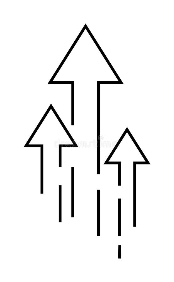 Upward Arrows Representing Growth, Progress, Success, and Positive ...