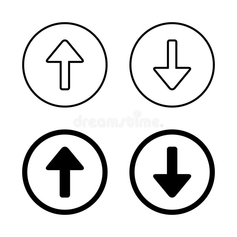 Downward Arrow Icon Stock Illustrations – 5,209 Downward Arrow Icon ...