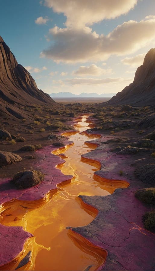 Upward Fissures on the Ground Surface Stock Photo - Image of structure ...