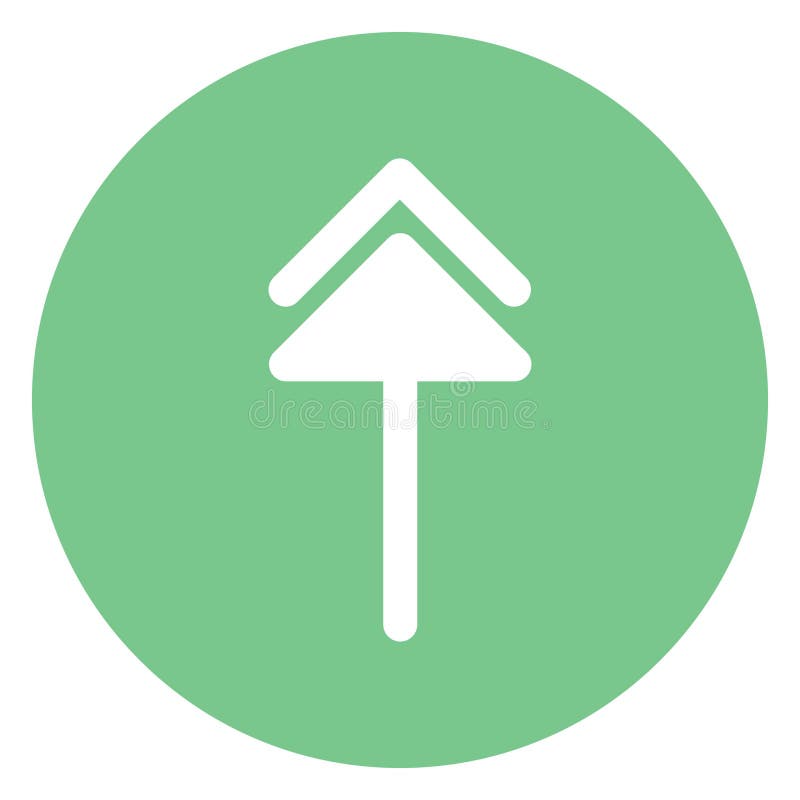 Upward, Front Icon Which Can Be Easily Modified or Edited Stock ...
