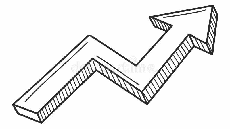Upward Graph Arrow Vector Illustration, Growth, Success, and Business ...