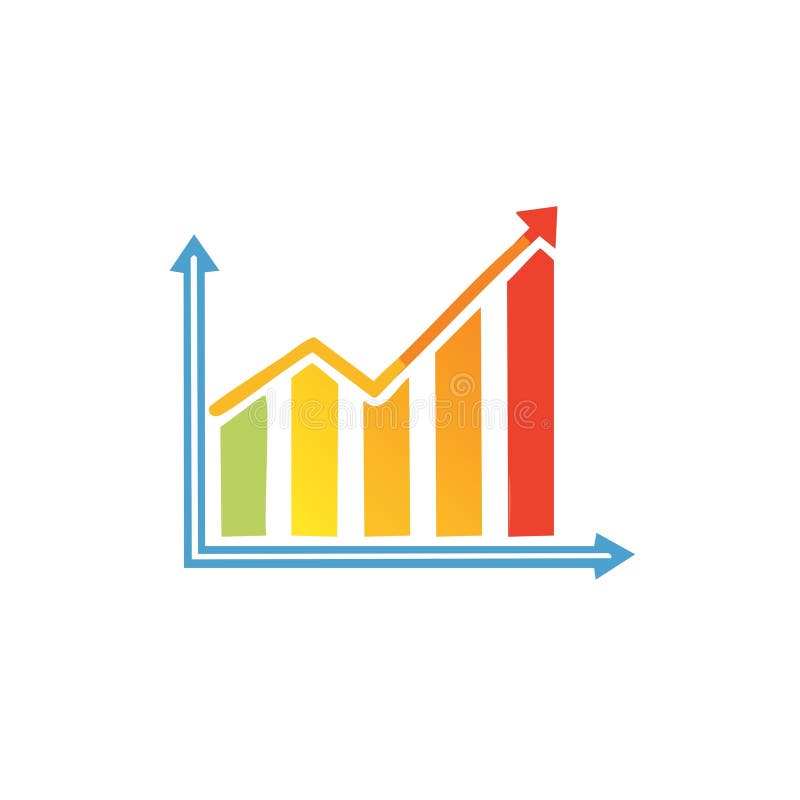 Upward Growth Trajectory Chart Diagram with Increasing Value ...