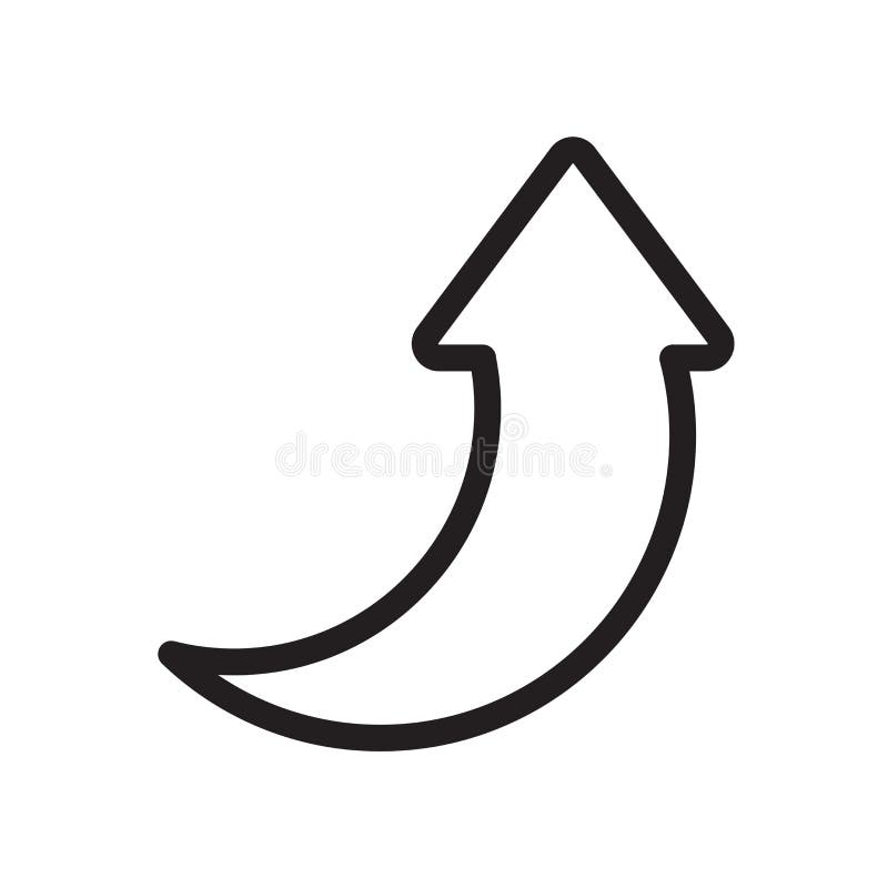 Upward Icon on Transparent Background. Upward Transparency Logo. Flat ...