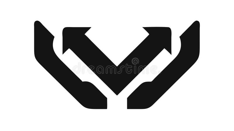 Upward Moving Arrows Icon, Growth, Progression, Vector Design ...