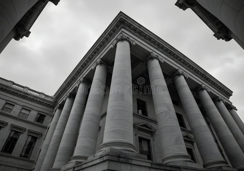 Perspective Pillars stock illustration. Illustration of white - 382372302