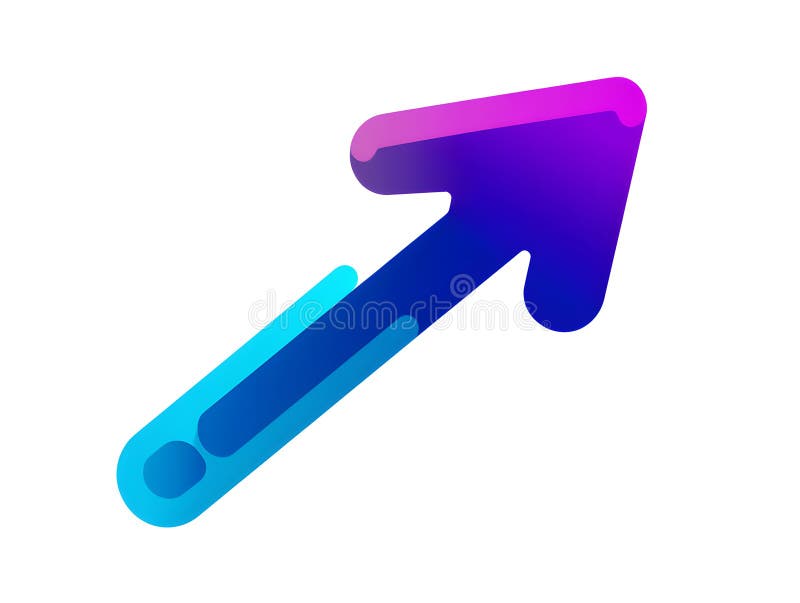 "Upward Pointing Vector Arrow: a Symbol of Growth and Progress" Stock ...