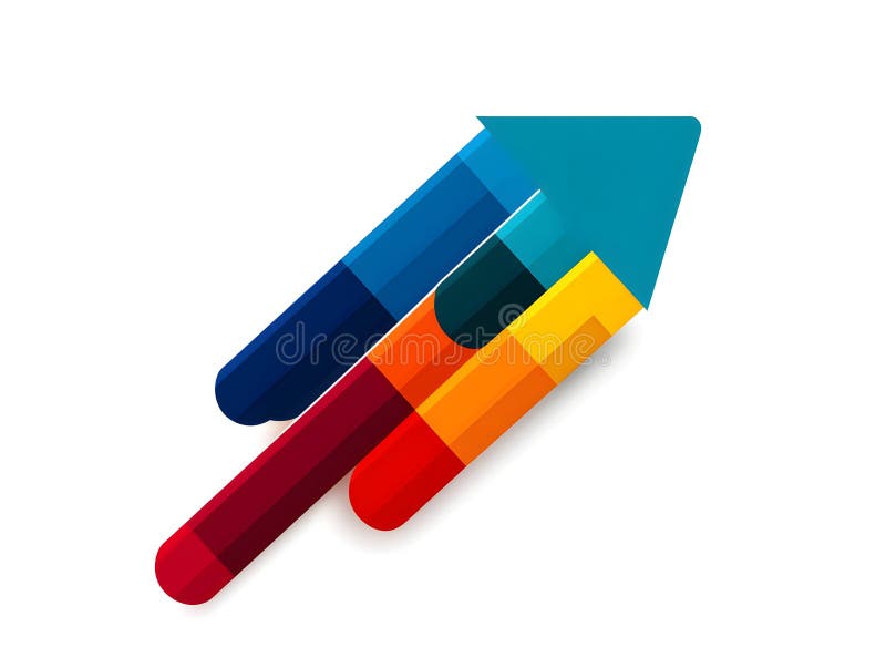 "Upward Pointing Vector Arrow: a Symbol of Growth and Progress" Stock ...