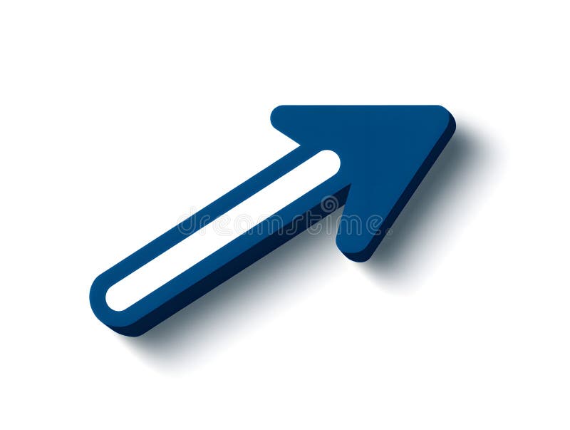 "Upward Pointing Vector Arrow: a Symbol of Growth and Progress" Stock ...