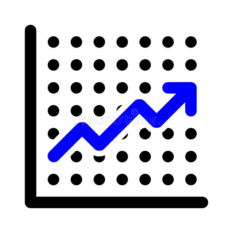 Upward report icon stock vector. Illustration of icon - 376224475
