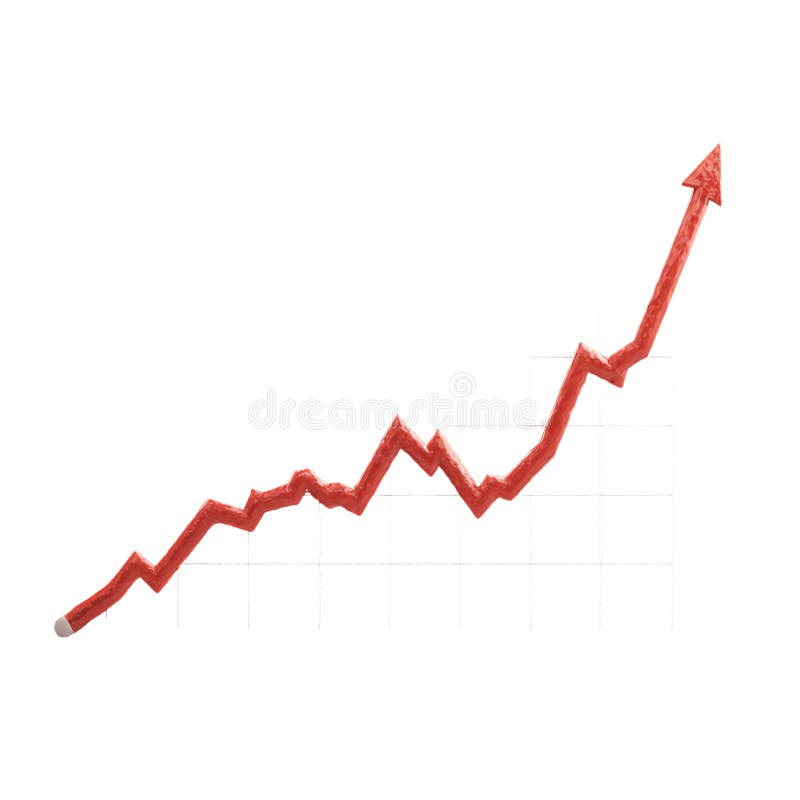 Upward Trend Growth Chart Progress Graph Positive Financial Data ...
