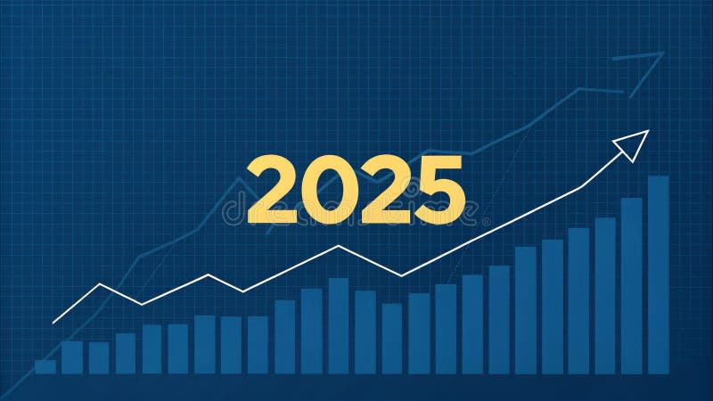 2025 Upward Trend in Growth Progress Success Prosperity Advancement ...