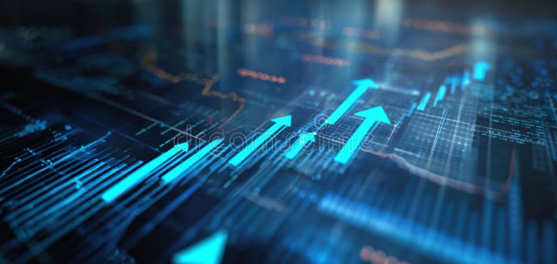 The Upward Trend Visualization Representing Business Growth and ...