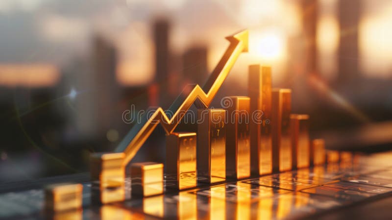 Upward Trending Chart Represents Economic Stability and Strong ...