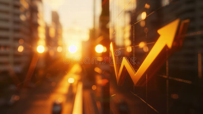 Upward Trending Chart Represents Economic Stability and Strong ...