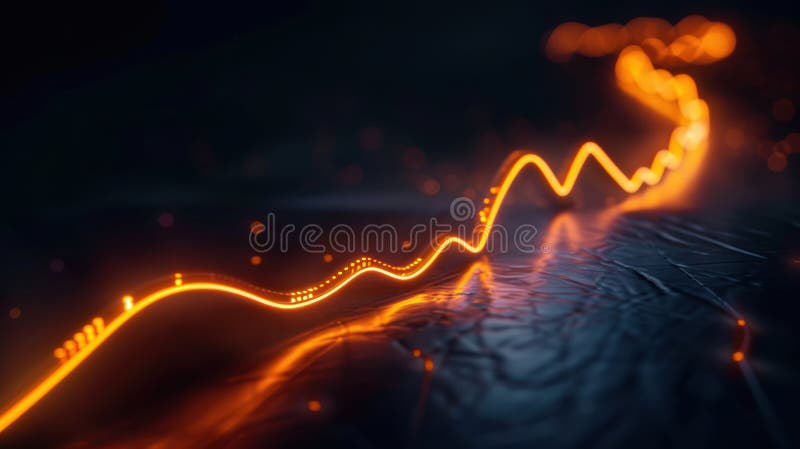 Upward Trending Chart Represents Economic Stability and Strong ...