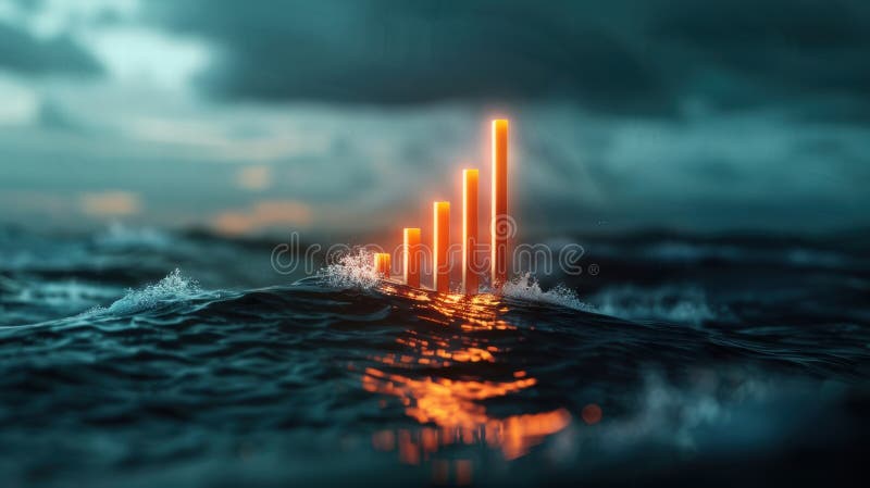 Upward Trending Chart Represents Economic Stability and Strong ...