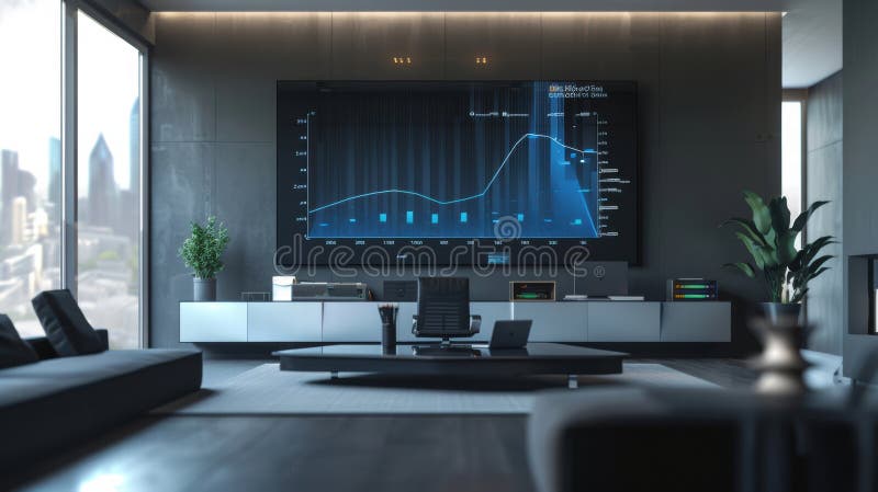 Upward Trending Chart Represents Economic Stability and Strong ...