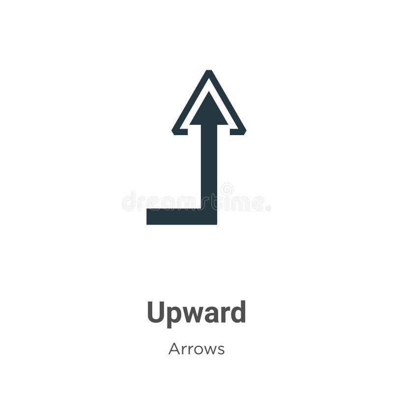 Upward Vector Icon Isolated on Transparent Background, Upward Logo ...