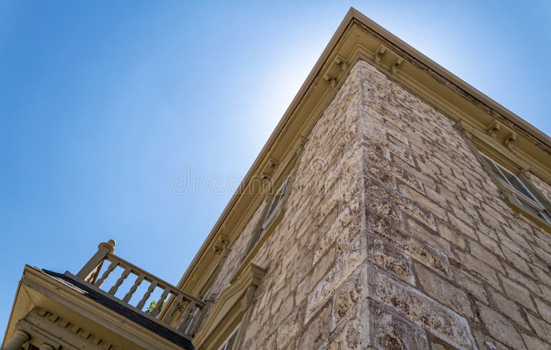Upward View of an Historic Brick Building Stock Photo - Image of ...
