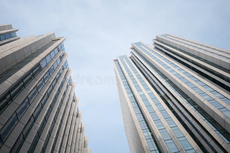 Upward view of a building stock photo. Image of floor - 4061880