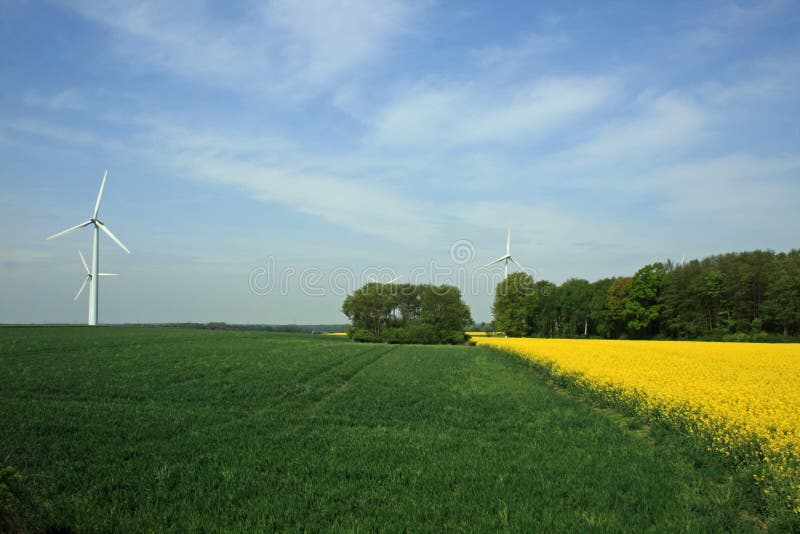 Upward View of a Wind Turbine Stock Image - Image of ecological, wind ...