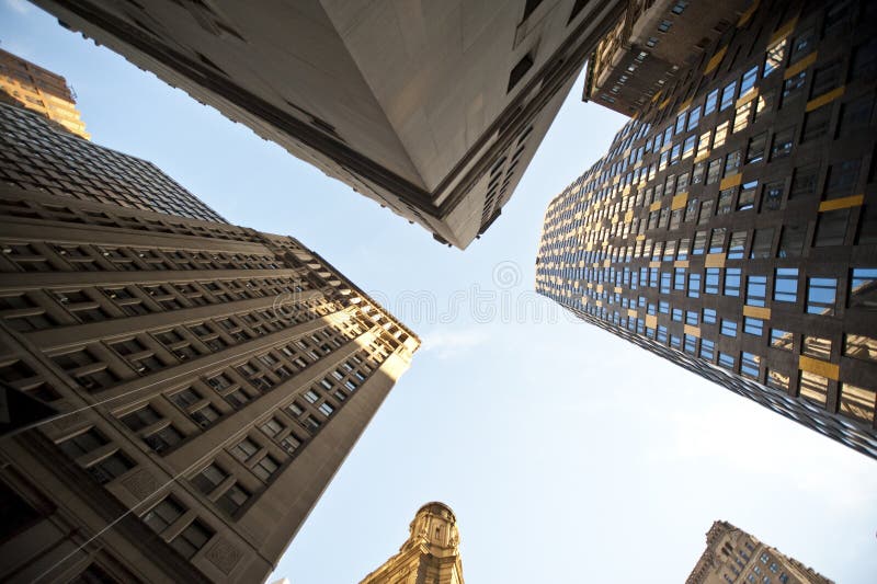 Upwards View of Skyscrapers Stock Photo - Image of tall, upward: 12931342