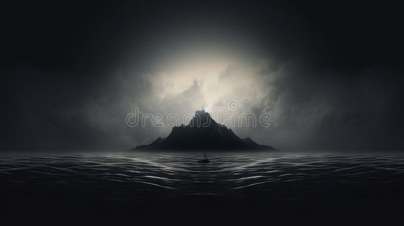 Upwelling: a Surreal 3d Landscape of Melancholic Symbolism Stock ... Upwelling: a Surreal 3d Landscape of Melancholic Symbolism Stock ...