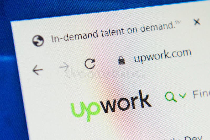 Upwork.com Web Site. Selective Focus. Editorial Stock Image - Image of ...