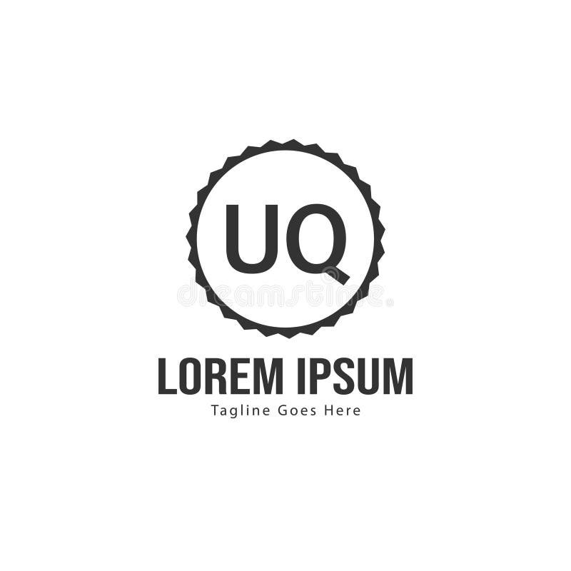 UQ Letter Logo Design. Creative Modern UQ Letters Icon Illustration ...