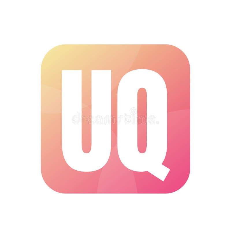 UQ Letter Logo Design with Simple Style Stock Vector - Illustration of ...