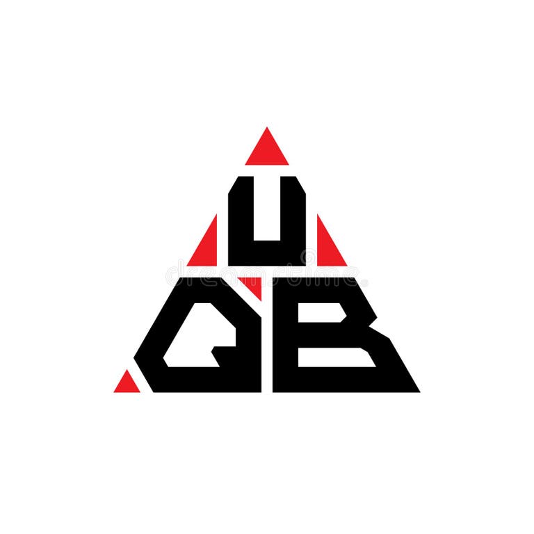 UQB Triangle Letter Logo Design with Triangle Shape. UQB Triangle Logo ...