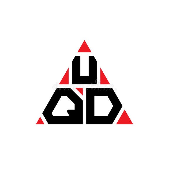 UQD Triangle Letter Logo Design with Triangle Shape. UQD Triangle Logo ...