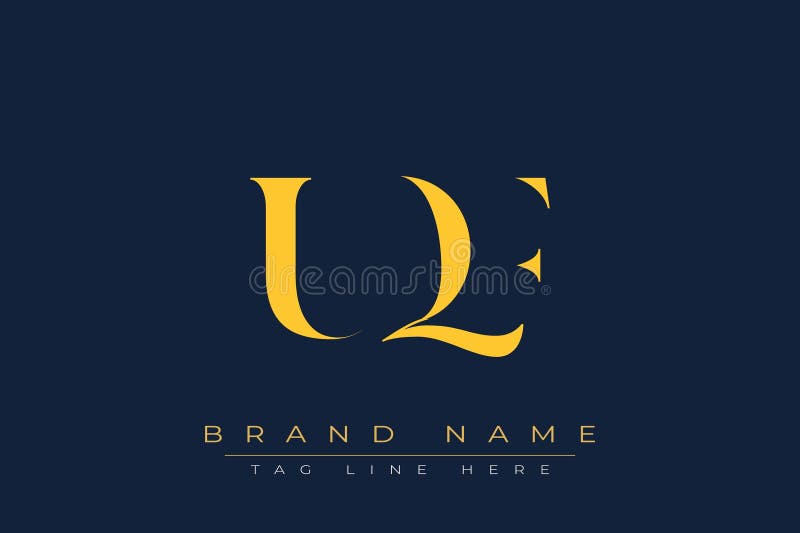 UQF Abstract Letter Logo Design Stock Vector - Illustration of logotype ...