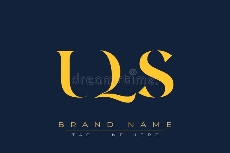UQS Abstract Letter Logo Design Stock Vector - Illustration of sign ...