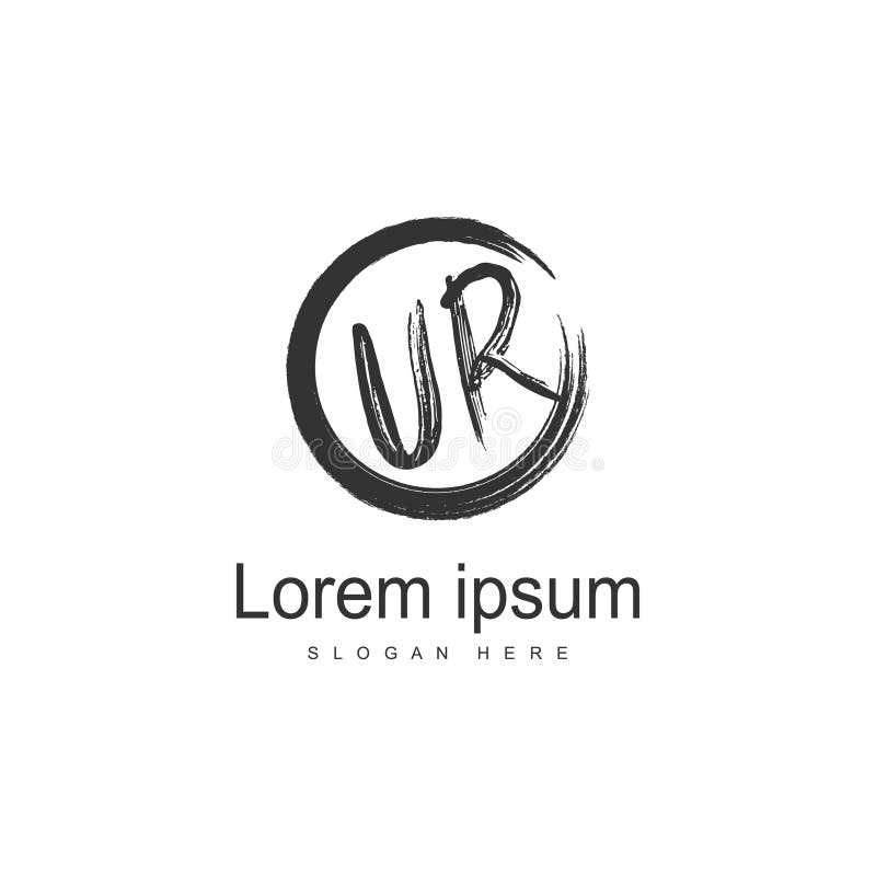 UR Letter Logo Design. Creative Modern UR Letters Icon Illustration ...