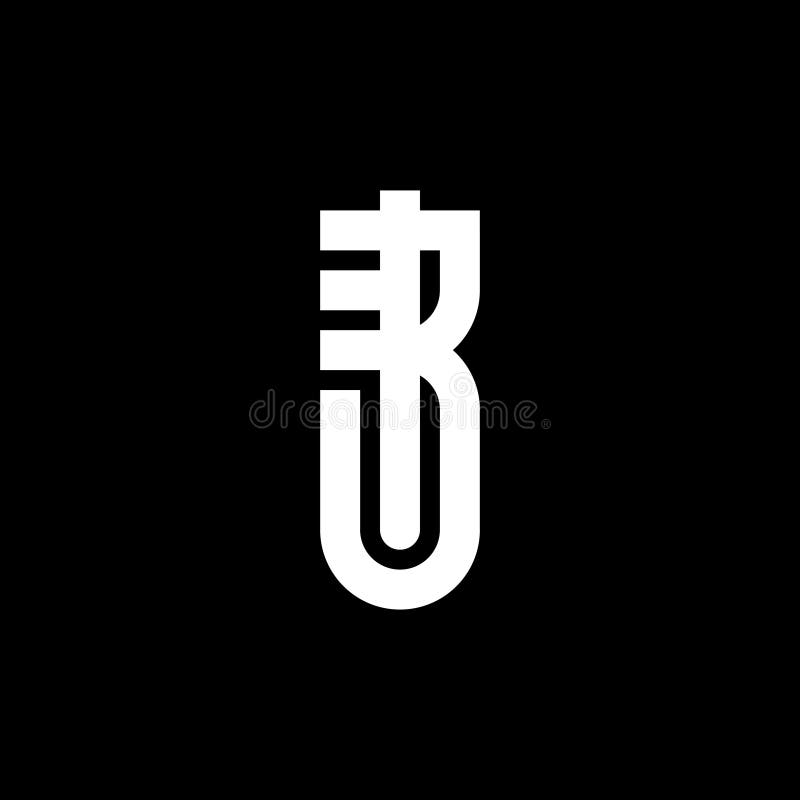 UR or RU - Logotype, Monogram with Letters R and U. Vector Stock Vector ...