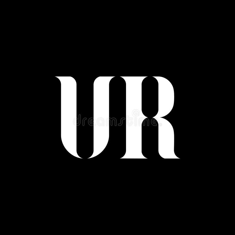 UR U R Letter Logo Design. Initial Letter UR Linked Circle Uppercase ...