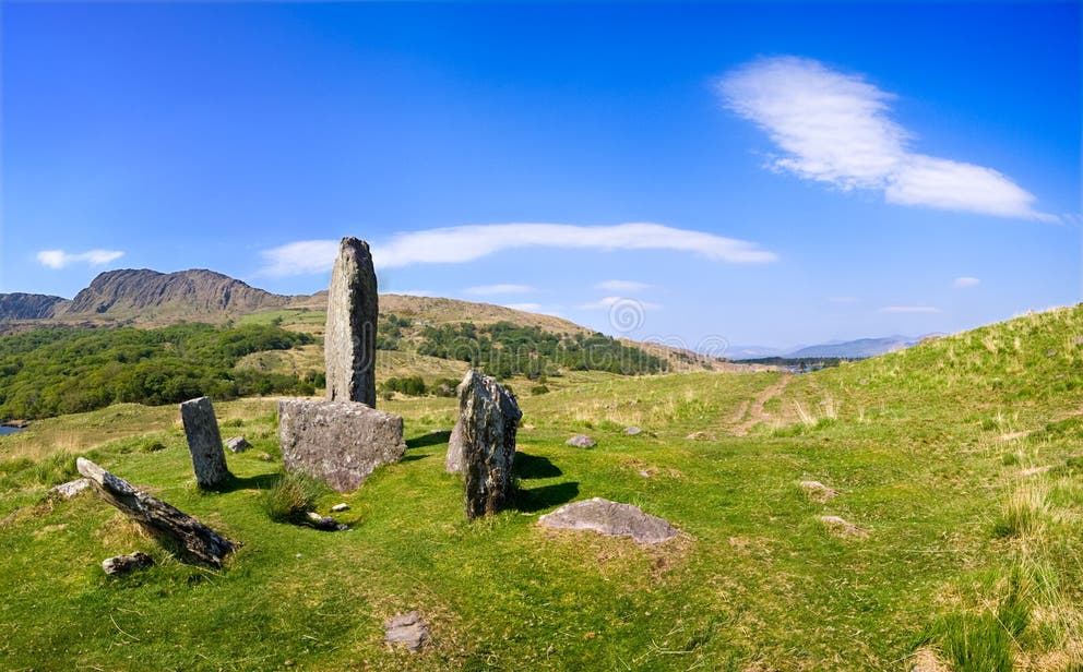 Uragh Stone Circle stock image. Image of kerry, henge - 15665331