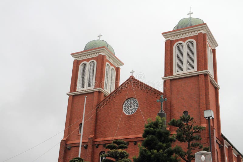 Urakami Cathedral stock photo. Image of japan, religion - 89411894